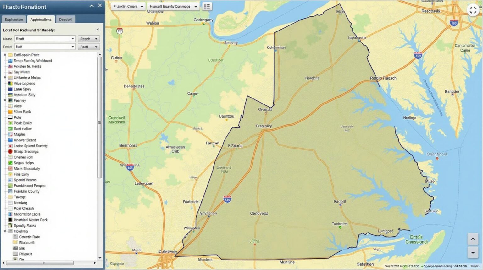 Franklin County, VA GIS: Tools for Exploration - TechGEO Mapping