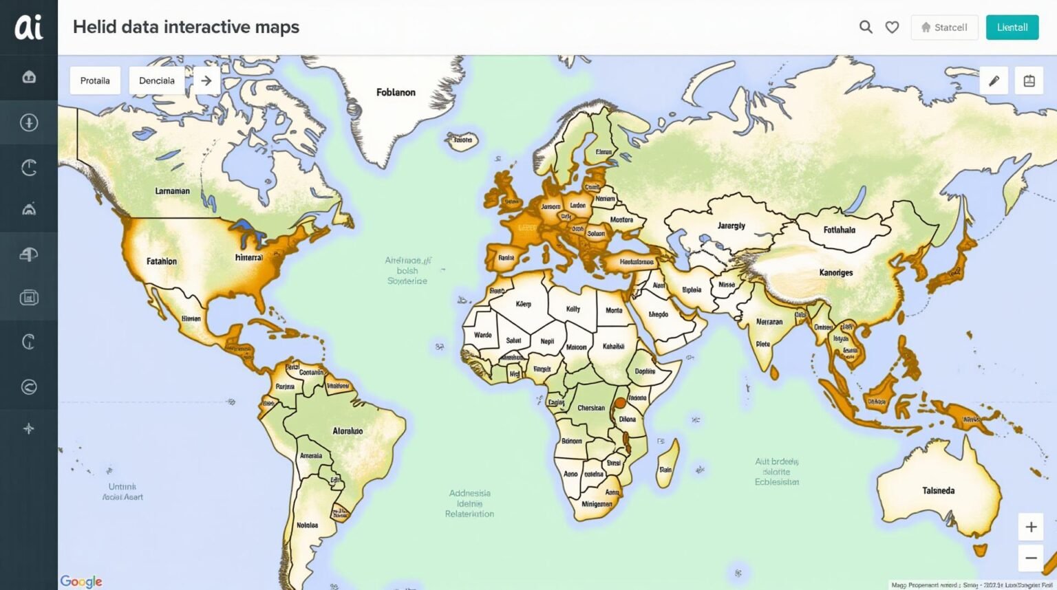Ai In Geospatial Data Visualization Interactive Maps Techgeo Mapping